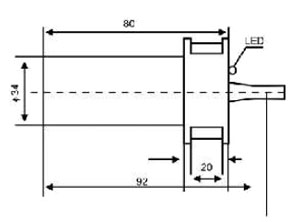 LM34 Non-flush Sensing Distance 17mm Inductive Proximity Switch - CHYESIC